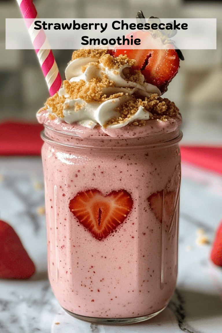 Strawberry Cheesecake Smoothie - The recipe mingle