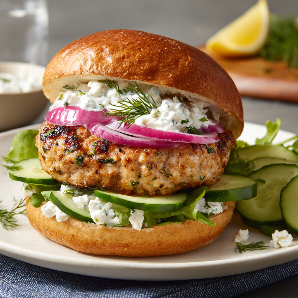 Mediterranean Turkey Burgers - The recipe mingle