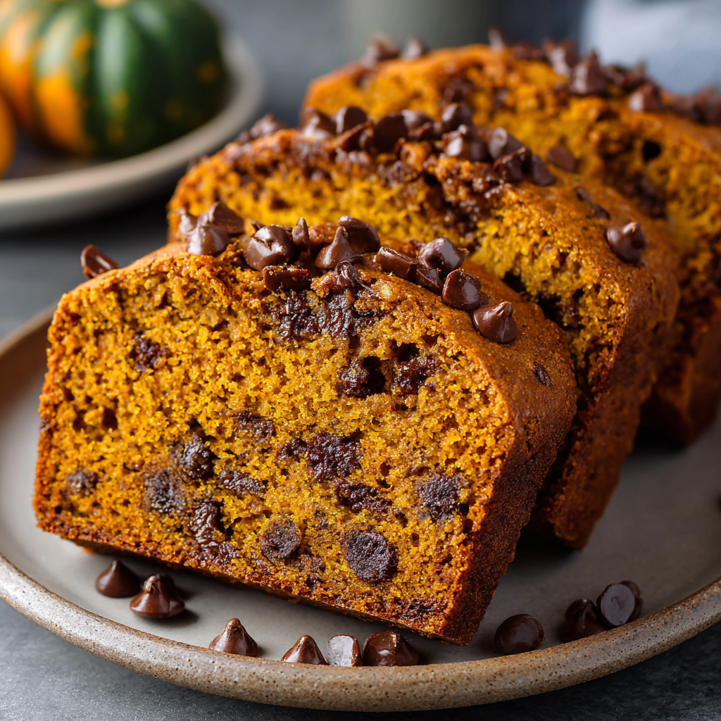 Pumpkin Chocolate Chip Bread - The recipe mingle