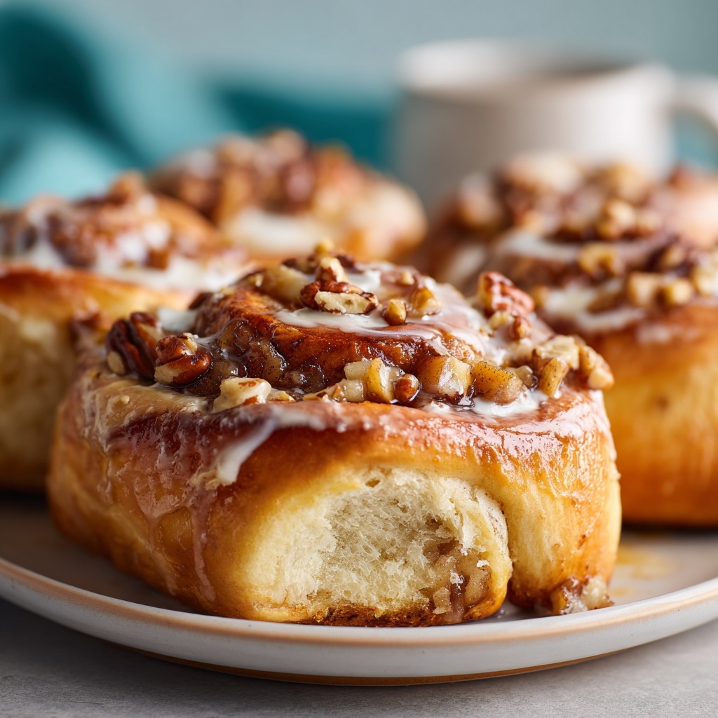 Soft-Baked Apple Cinnamon Rolls - The recipe mingle
