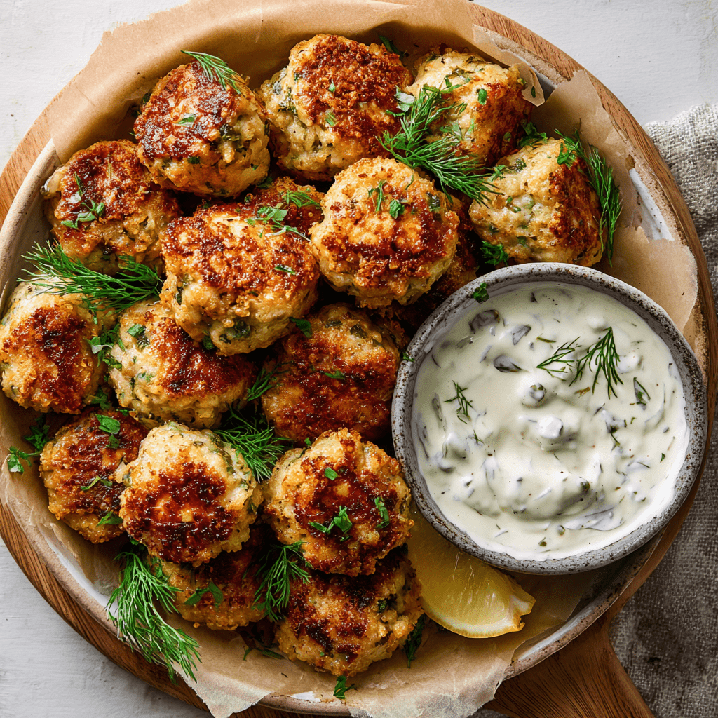 Dill Pickle Chicken Meatballs with Ranch Dip - The recipe mingle