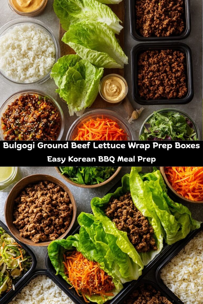 Bulgogi Ground Beef Lettuce Wrap Prep Boxes - The recipe mingle