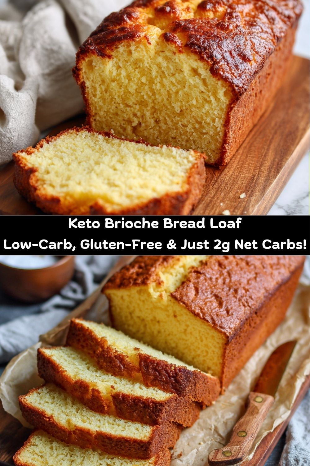 Low-Carb Keto Brioche Bread Loaf - The recipe mingle