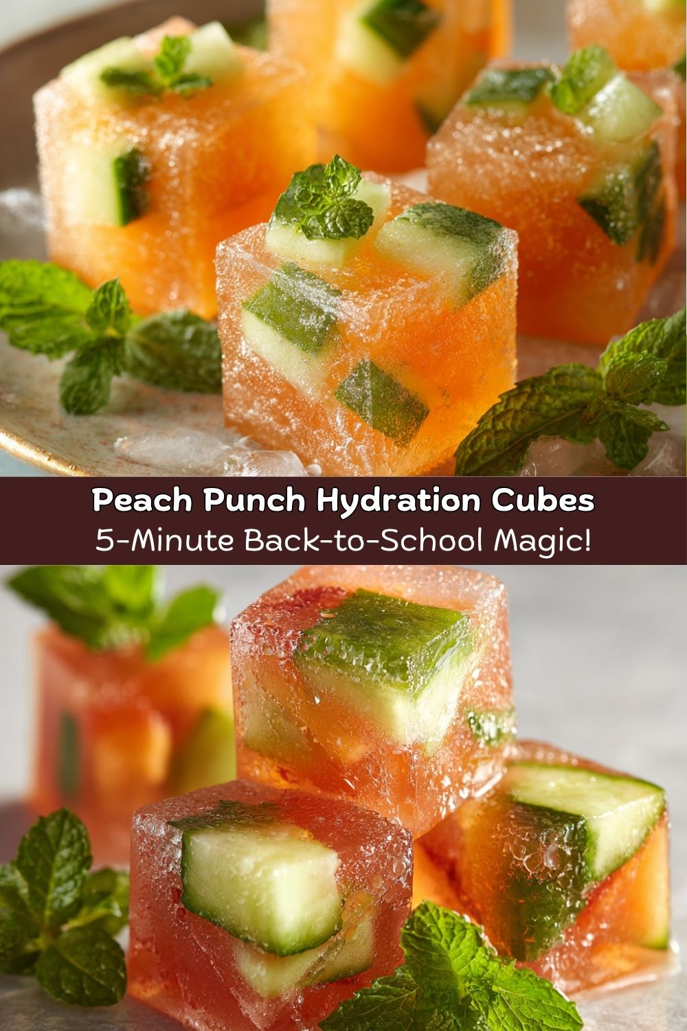 Peach Punch Hydration Cubes - The recipe mingle