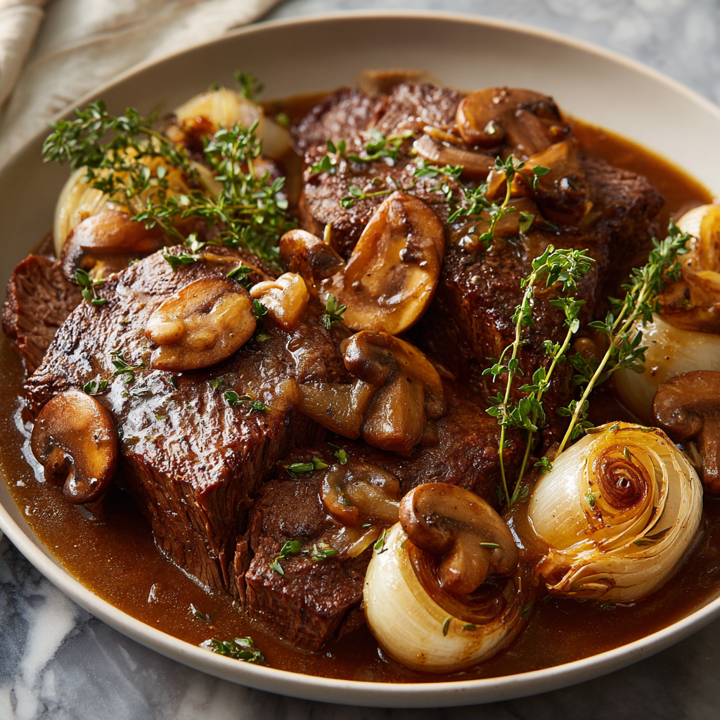 Country Chuck Roast with Mushroom Gravy - The recipe mingle