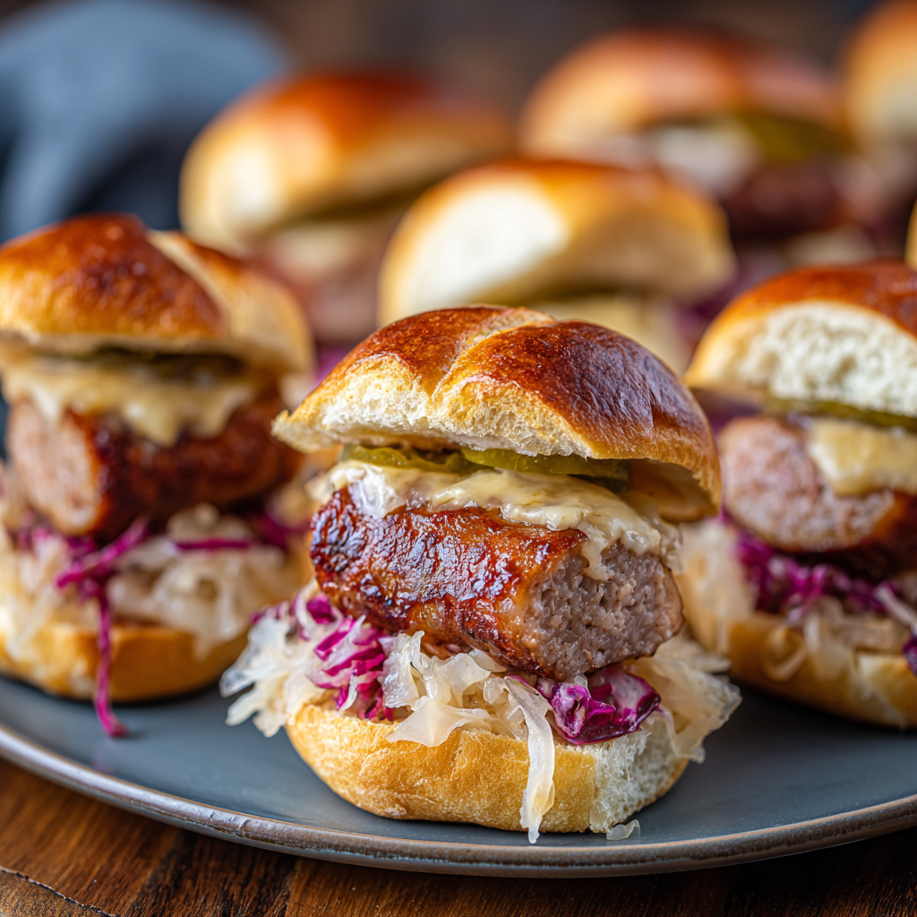 Sausage & Sauerkraut Sliders - The recipe mingle
