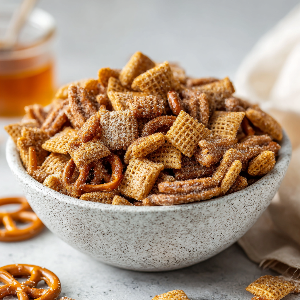 Cinnamon Churro Chex Mix - The recipe mingle