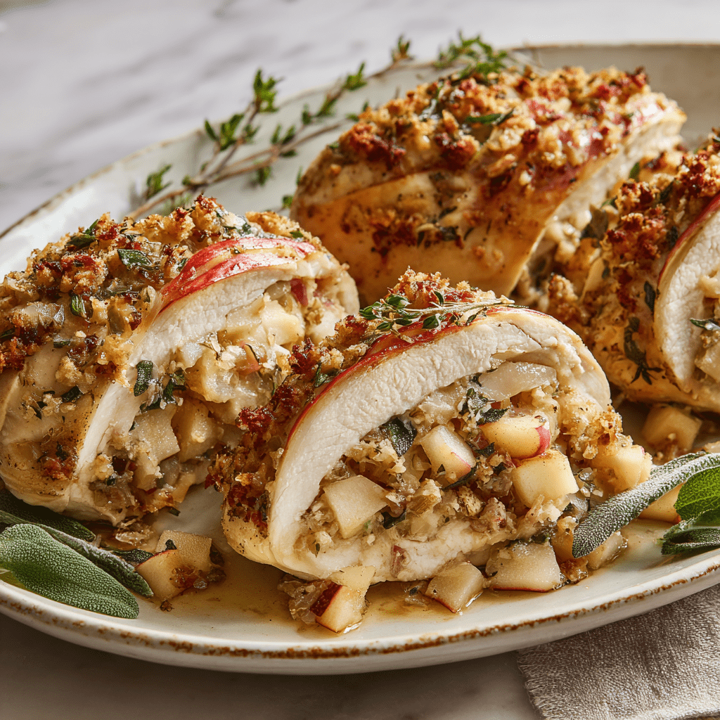 Apple Sage Stuffed Chicken Breasts - The recipe mingle