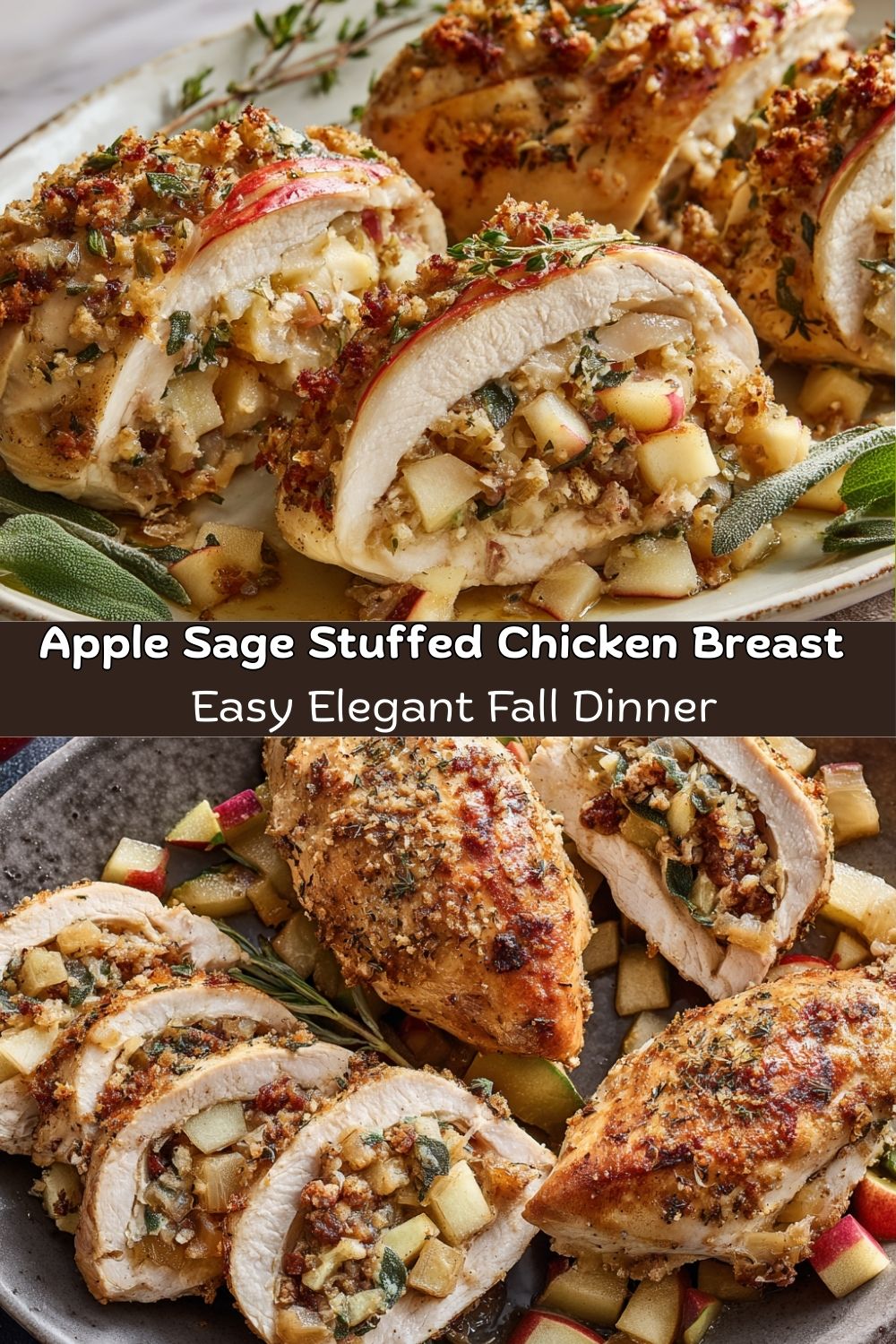 Apple Sage Stuffed Chicken Breasts - The recipe mingle