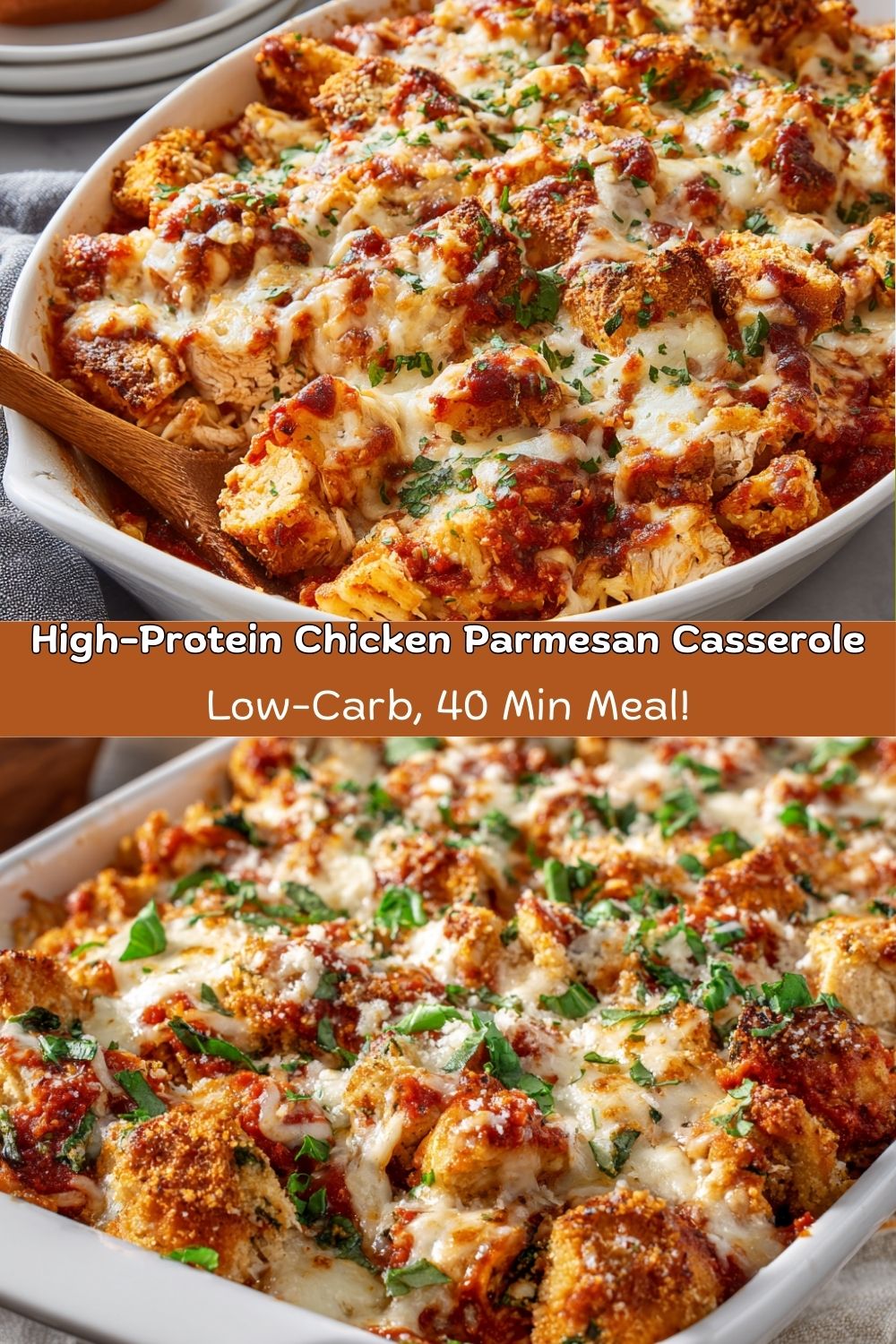 High-Protein Chicken Parmesan Casserole - The recipe mingle