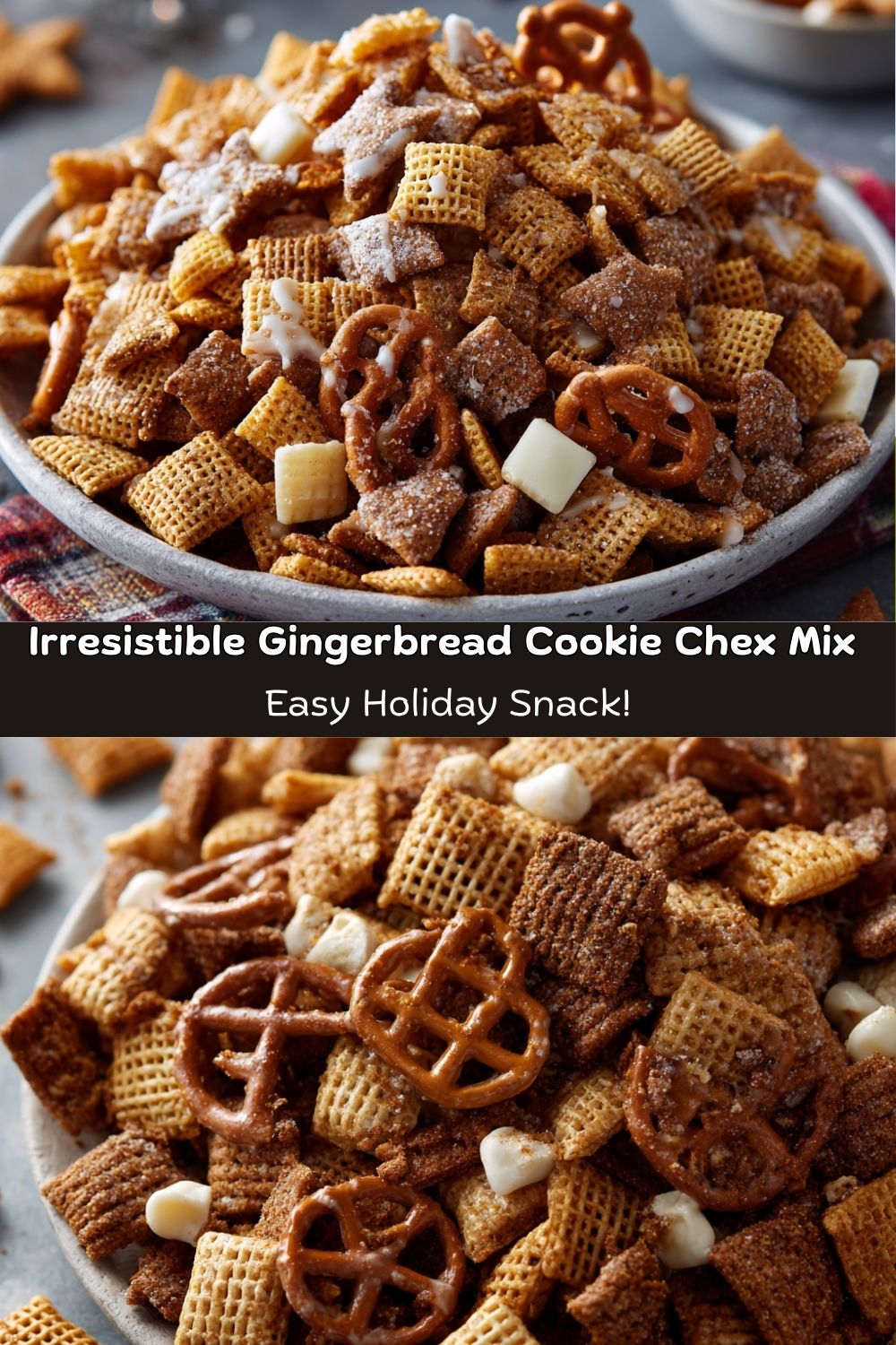 Gingerbread Cookie Chex Mix - The recipe mingle