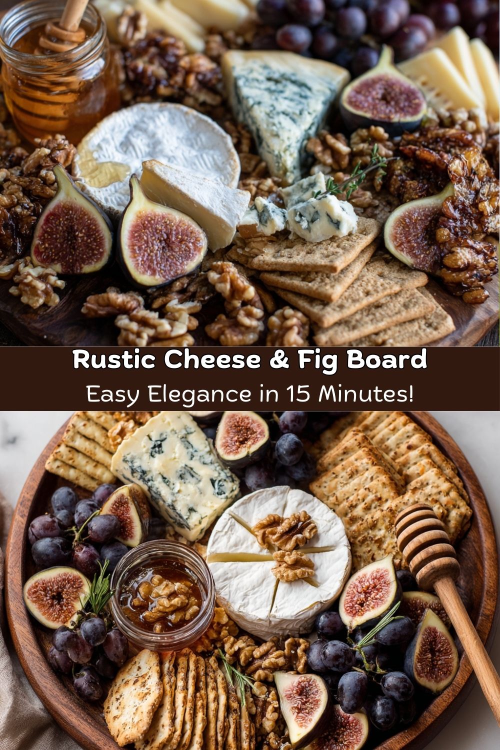 Rustic Cheese & Fig Board - The recipe mingle