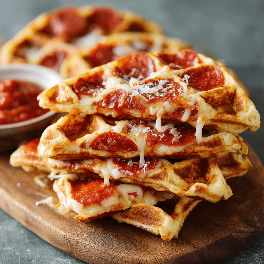 Pizza Waffles - The recipe mingle