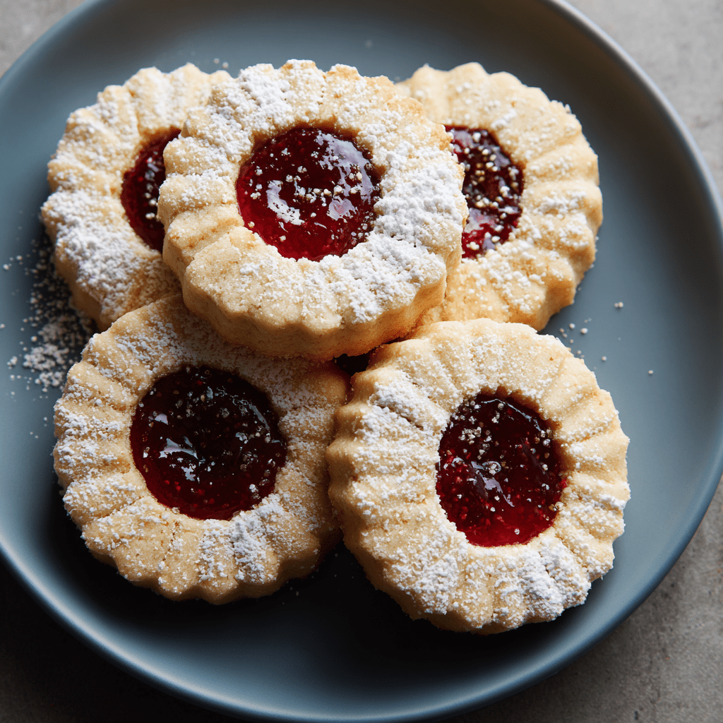 Raspberry Linzer Cookies - The recipe mingle