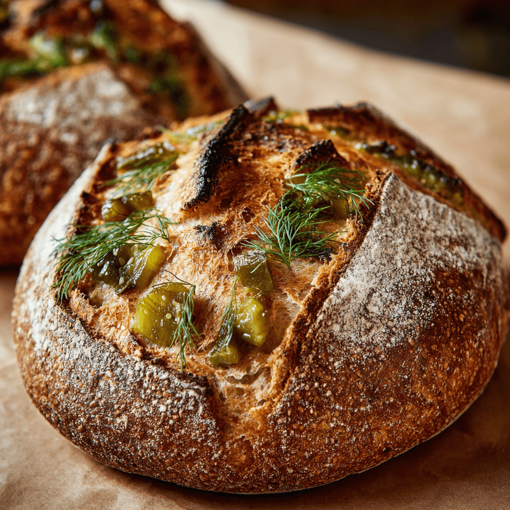 Dill Pickle Sourdough Bread - The recipe mingle