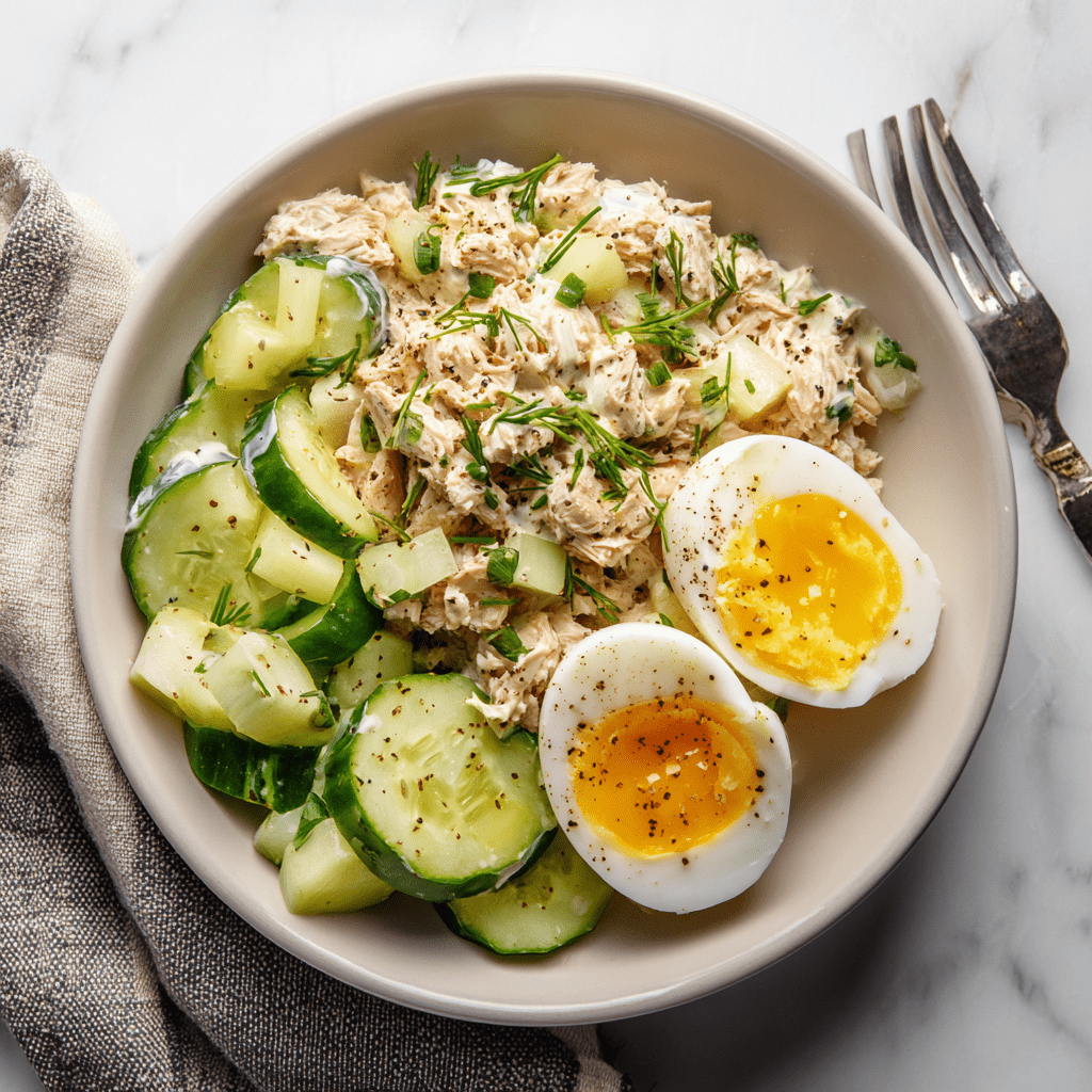 Tuna & Egg Protein Bowl - The recipe mingle