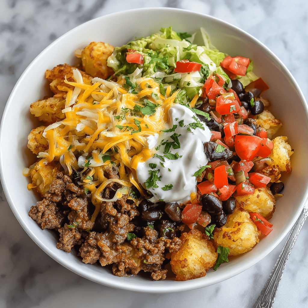 Southwestern Cheesy Potato Bowl - The recipe mingle