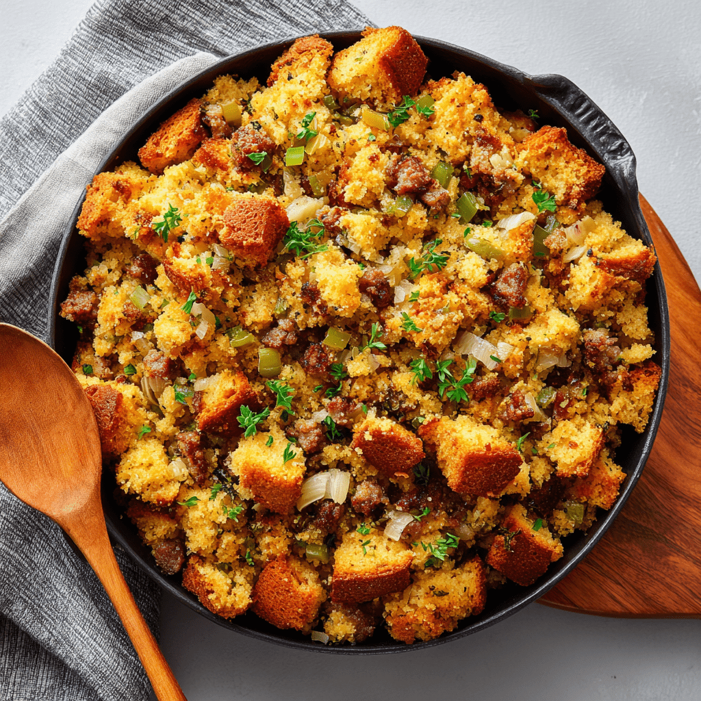Southern Cornbread Stuffing - The recipe mingle
