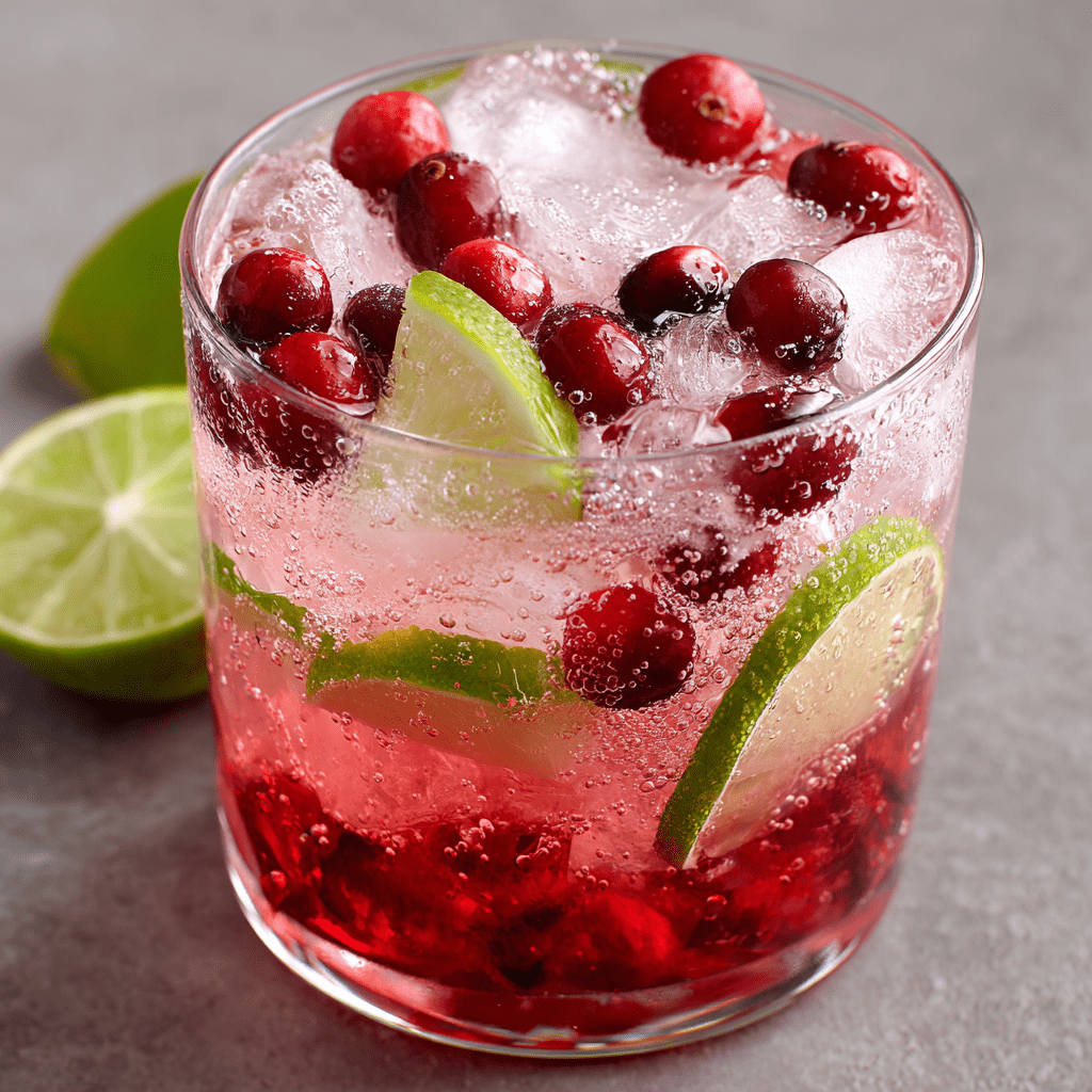 Sparkling Cranberry Mocktail - The recipe mingle