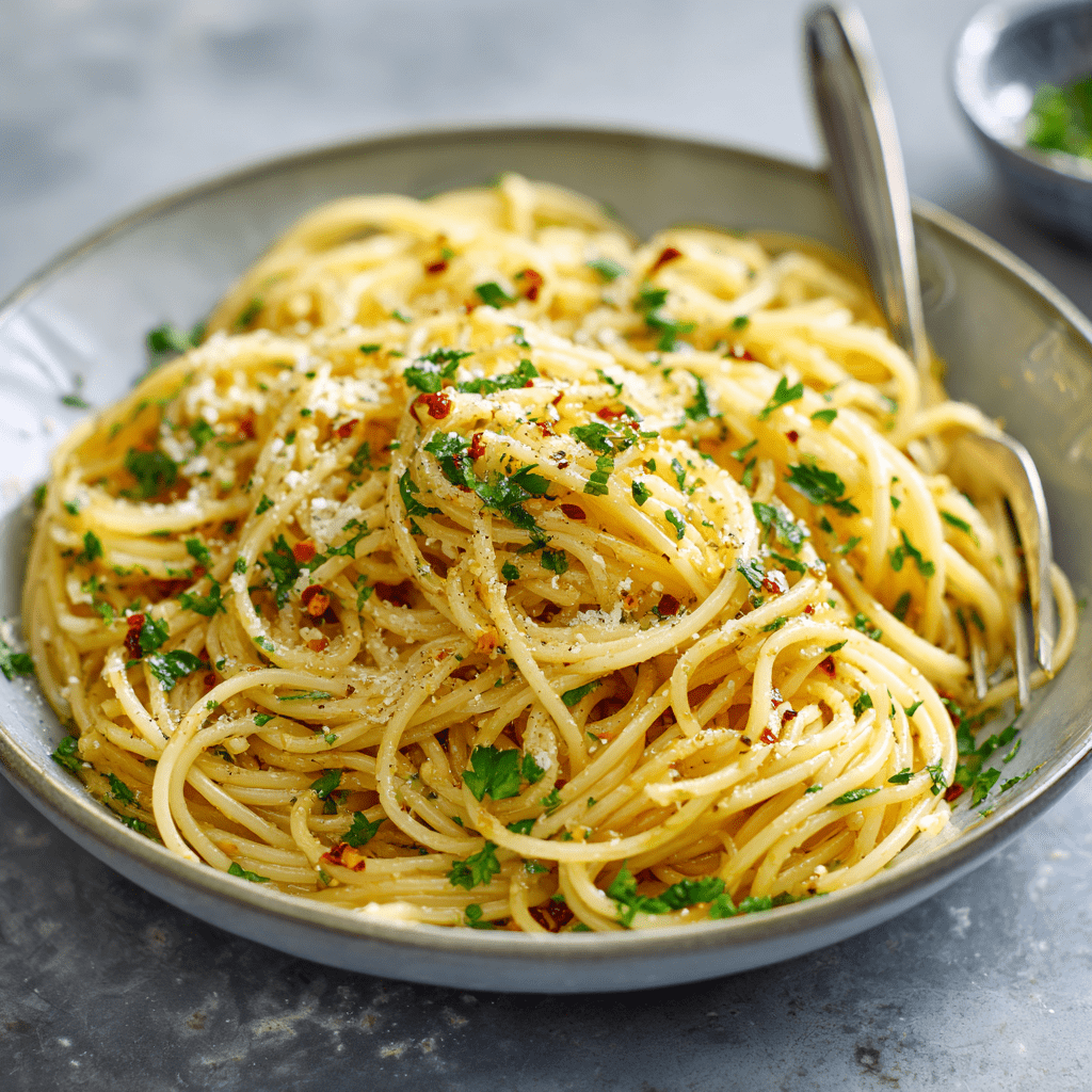 15-Minute Pasta with Garlic & Olive Oil (Aglio e Olio) - The recipe mingle