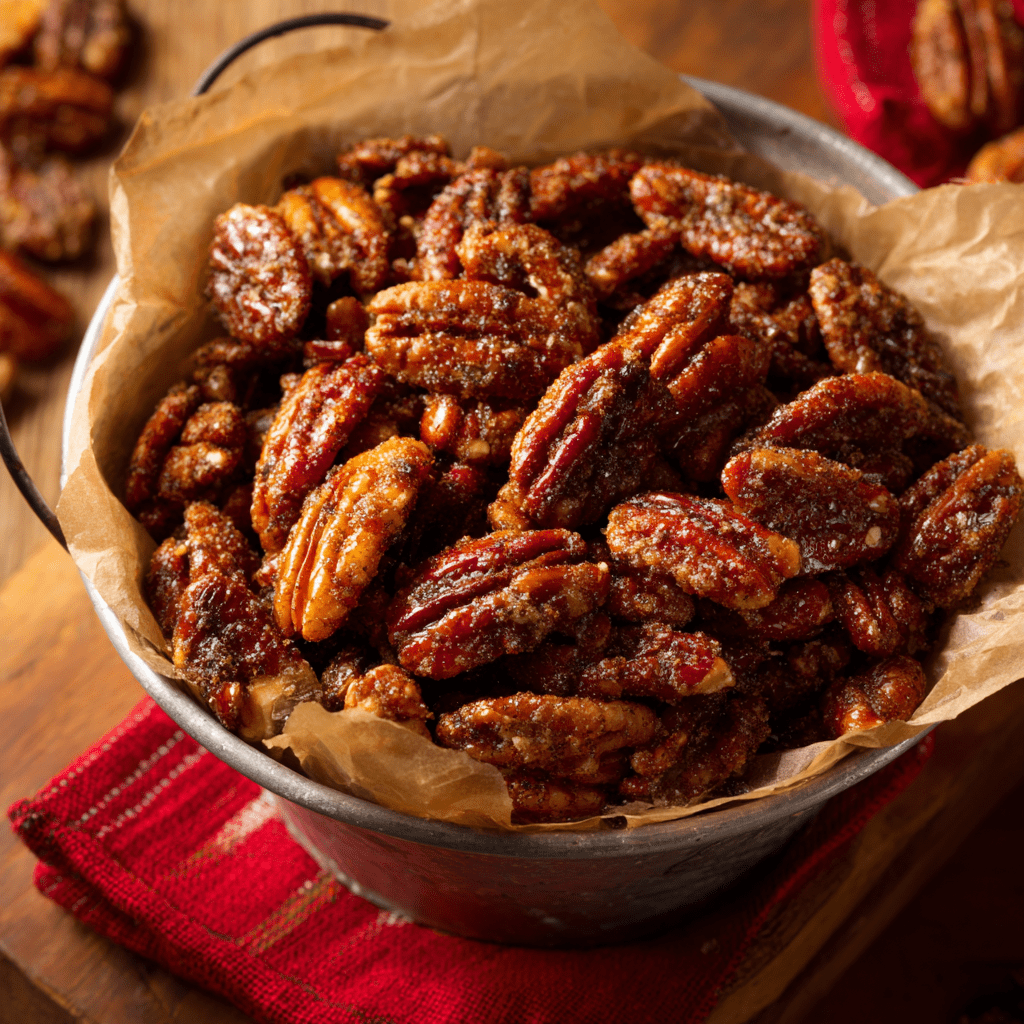 Spiced Candied Pecans - The recipe mingle