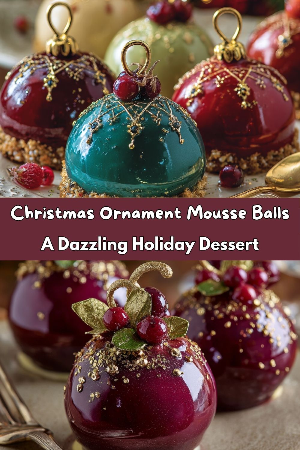 Christmas Ornament Mousse Balls - The recipe mingle