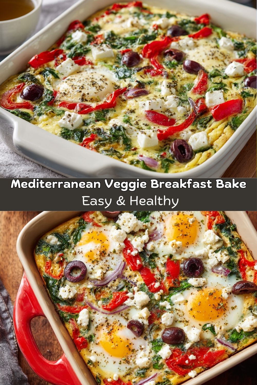 Mediterranean Veggie Breakfast Bake - The recipe mingle