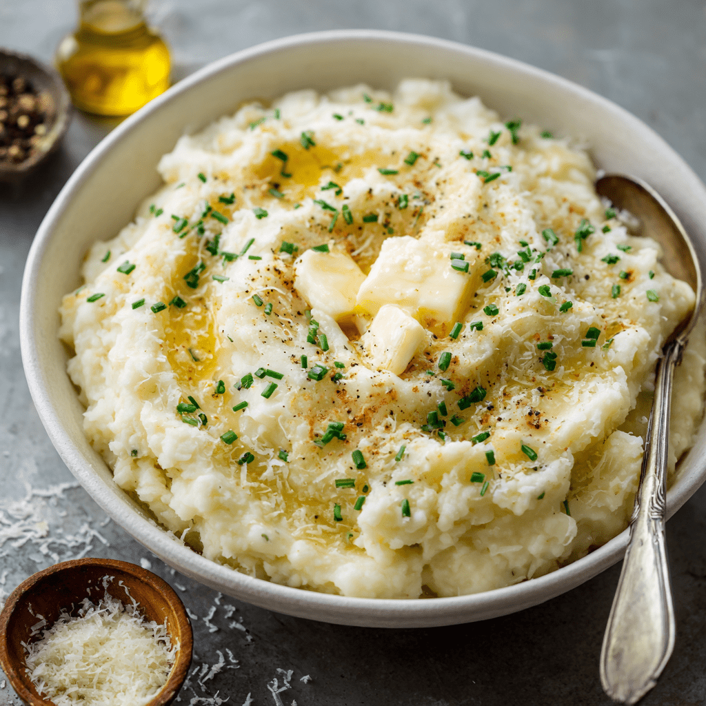 Creamy Garlic Parmesan Mashed Potatoes : Comfort in Every Spoonful ...