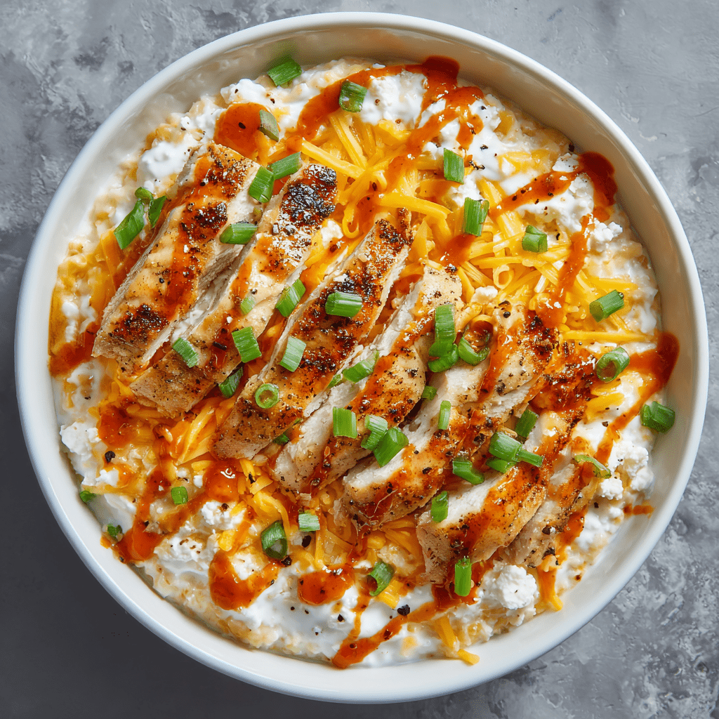 Buffalo Chicken Cottage Cheese Bowl : High-Protein, Low-Calorie Meal ...
