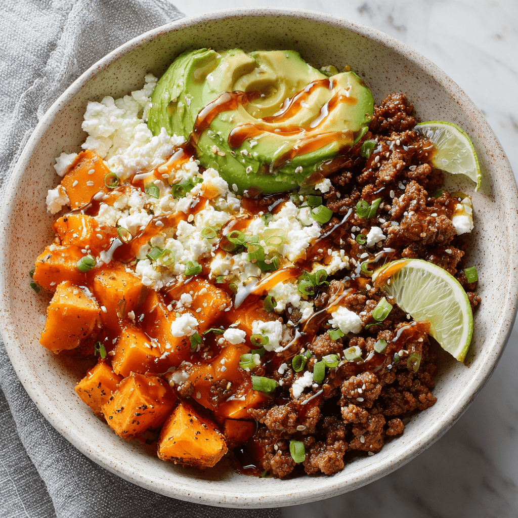 High-Protein Sweet Potato Power Bowl : 478 Calories, 47g Protein - The ...
