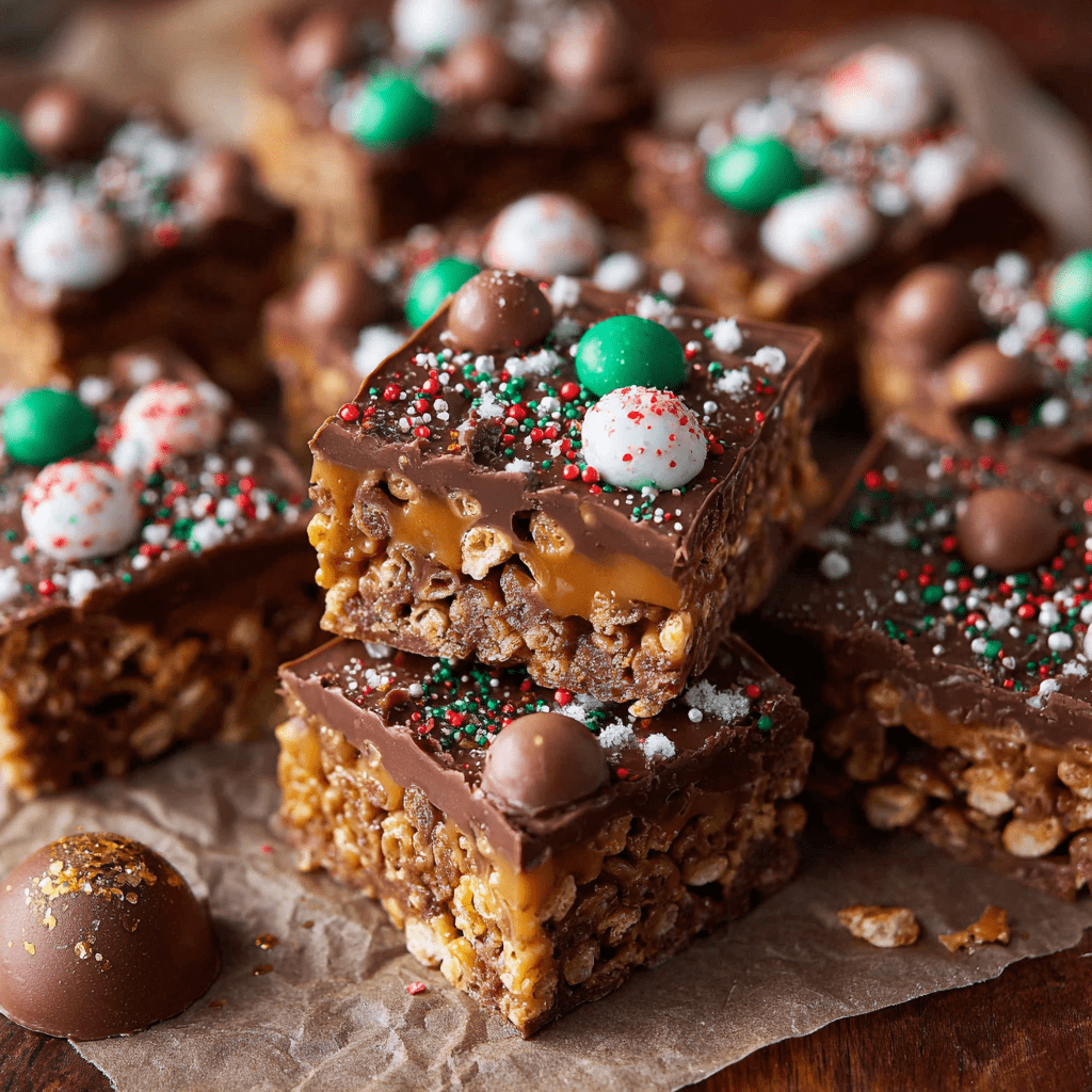 Mars Bar Holiday Squares - The recipe mingle