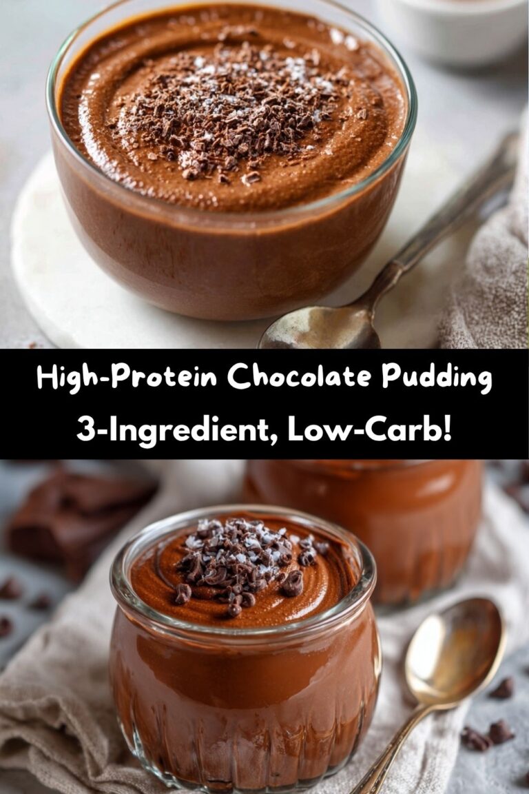 High-Protein Chocolate Pudding : 3-Ingredient, Low-Carb Dessert - The ...