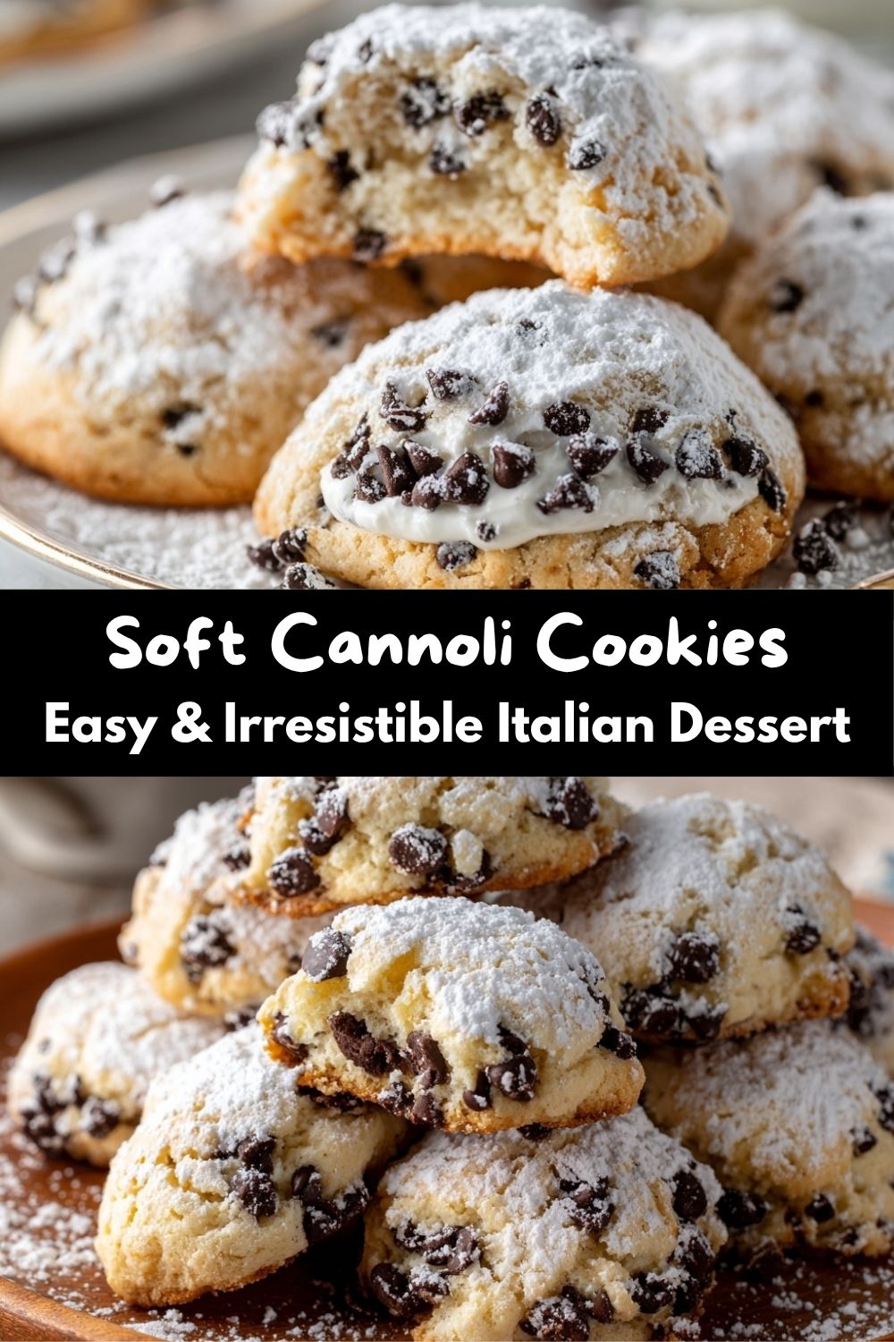 Soft Cannoli Cookies with Ricotta & Chocolate Chips - The recipe mingle