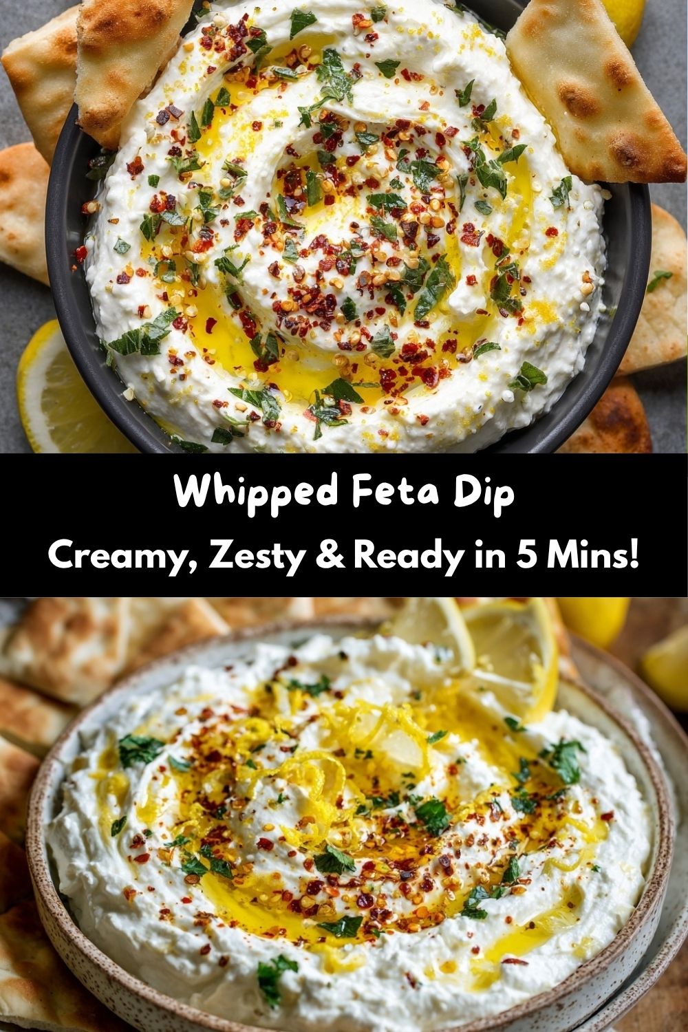Whipped Feta Dip Creamy Zesty Ready In 5 Minutes The Recipe Mingle