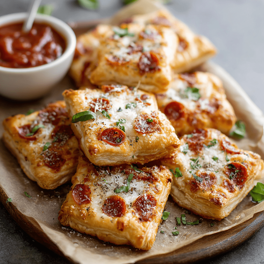 Cheesy Puff Pastry Pizza Bites : The Ultimate Party Snack - The recipe ...