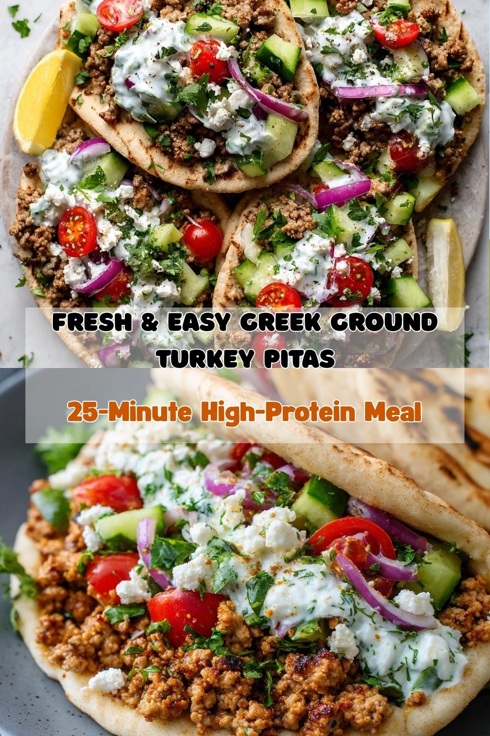 Greek Ground Turkey Pitas (Fresh, High-Protein & Easy) - The recipe mingle