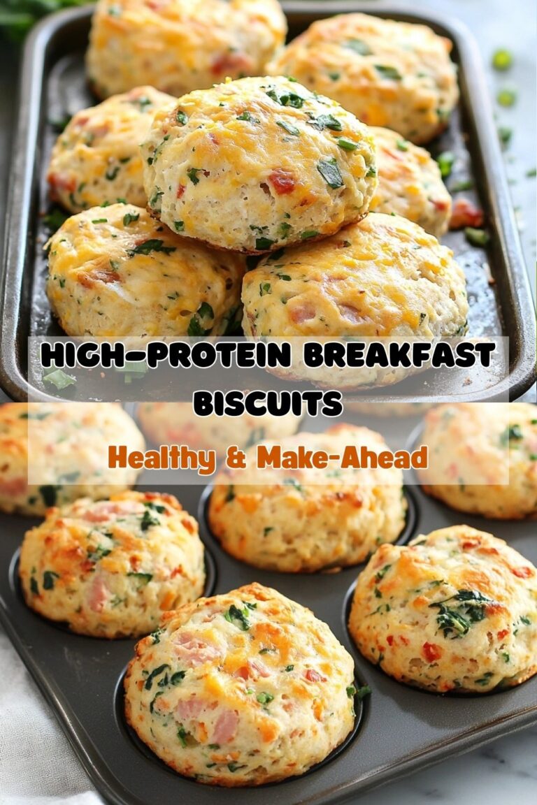 High-Protein Breakfast Biscuits Recipe : Healthy, Savory, and Meal-Prep ...