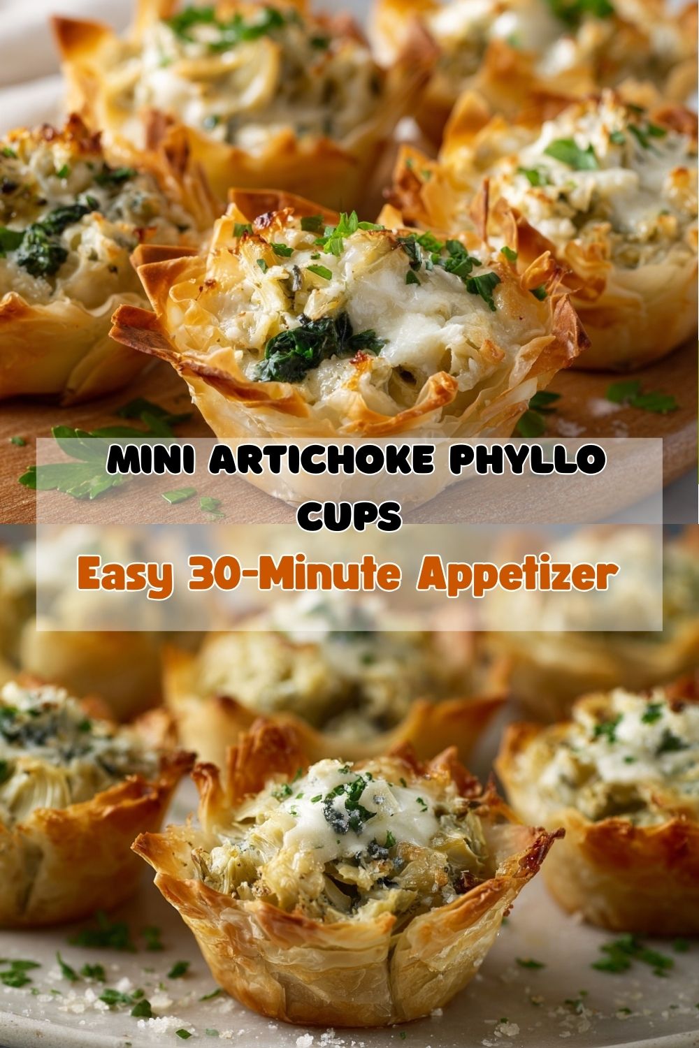 Mini Artichoke Phyllo Cups : A Bite-Sized Spin on Spinach Artichoke Dip ...