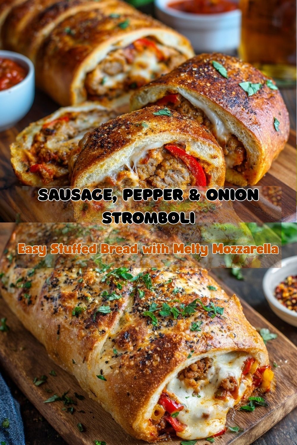 Sausage, Pepper & Onion Stromboli : Stuffed Bread with a Bold Italian ...