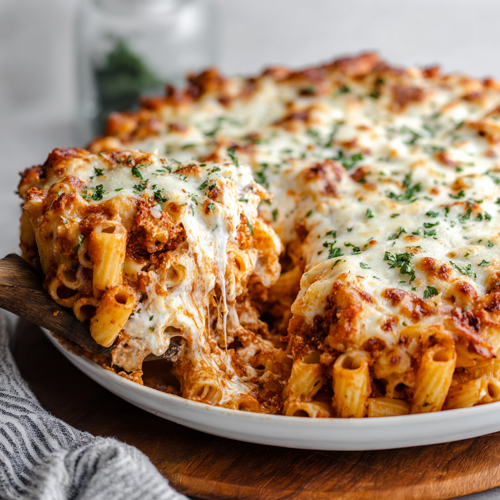 Baked Ziti with Ricotta & Mozzarella : Classic Cheesy Italian Comfort ...