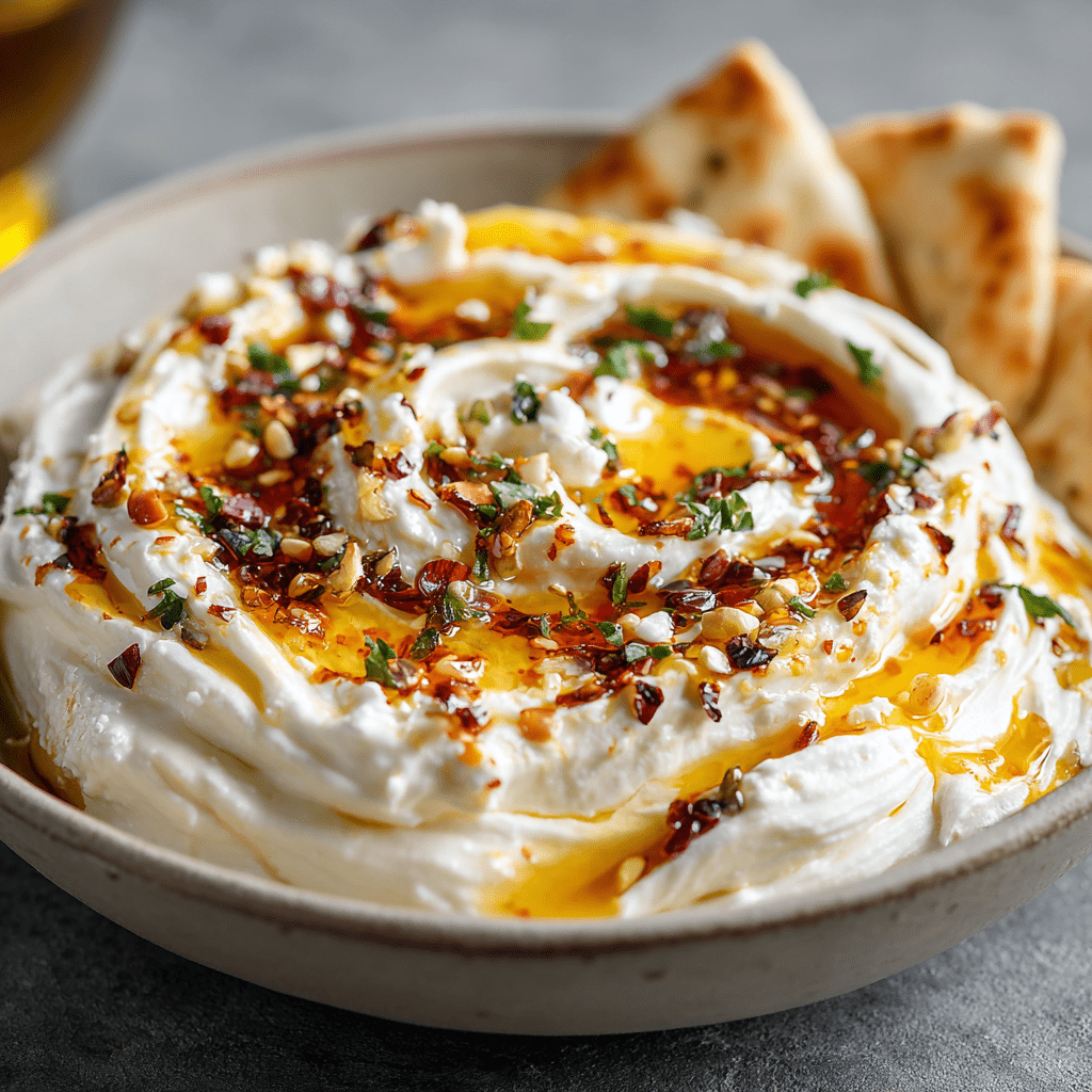 Whipped Feta with Honey & Chili Oil : Creamy, Spicy, Sweet Perfection ...