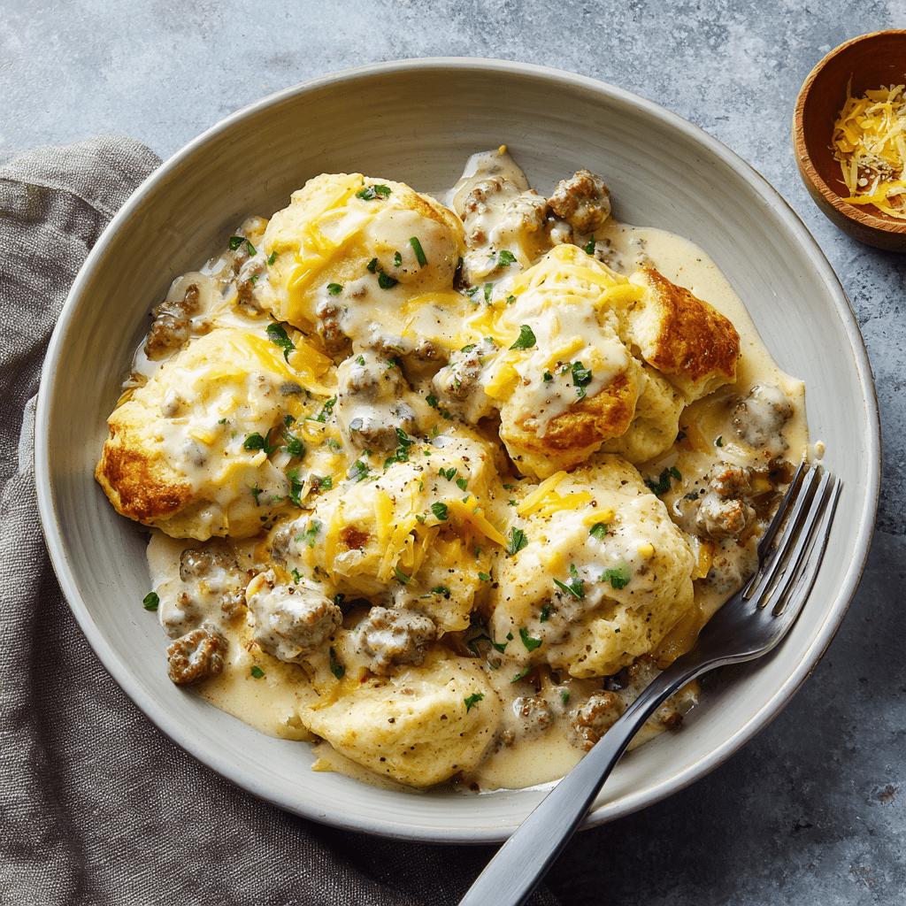 Breakfast-for-Dinner Biscuit Bowls : Cozy, Messy, and Totally ...