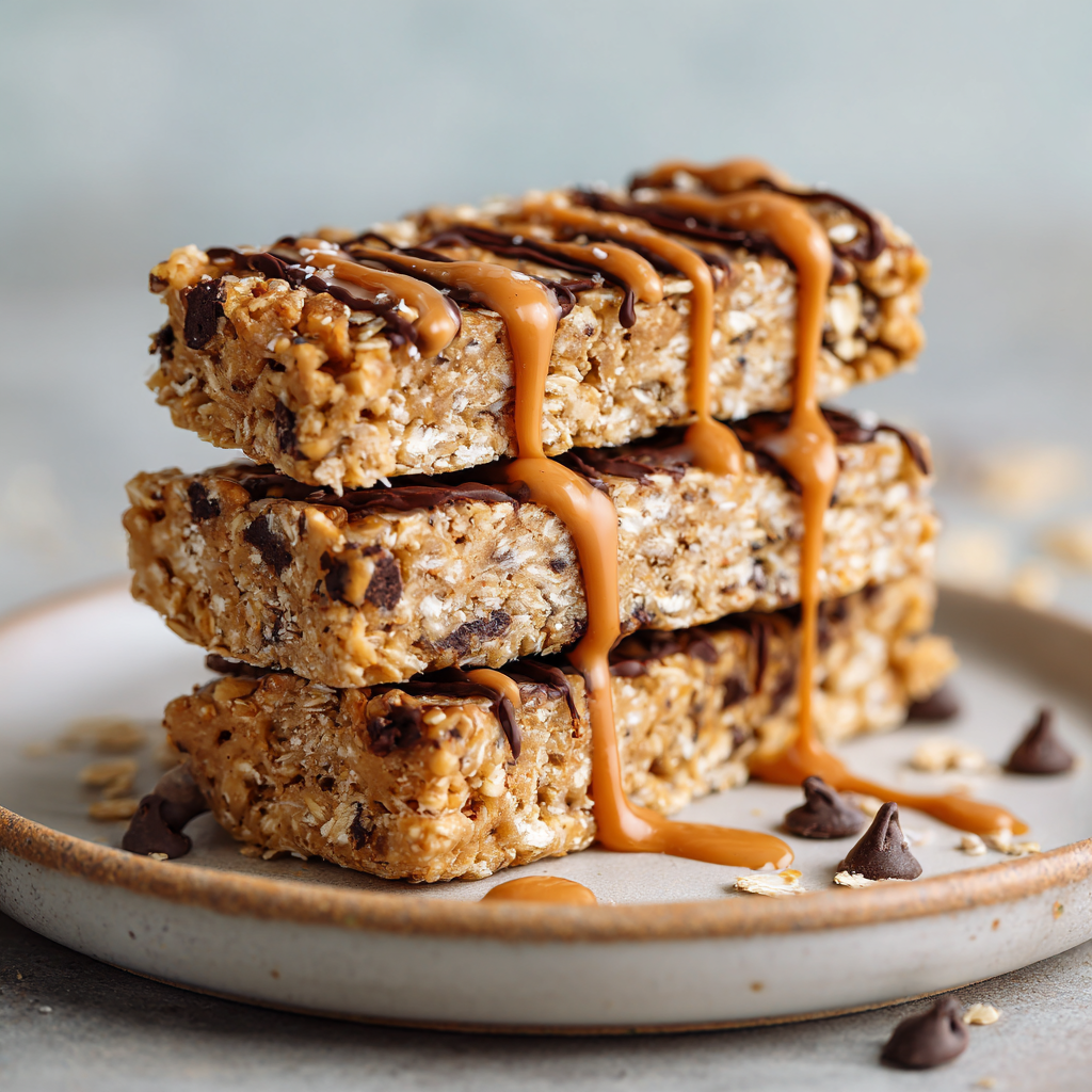 Protein Breakfast Bars : Easy, No-Bake with Oats, Nut Butter & Protein ...