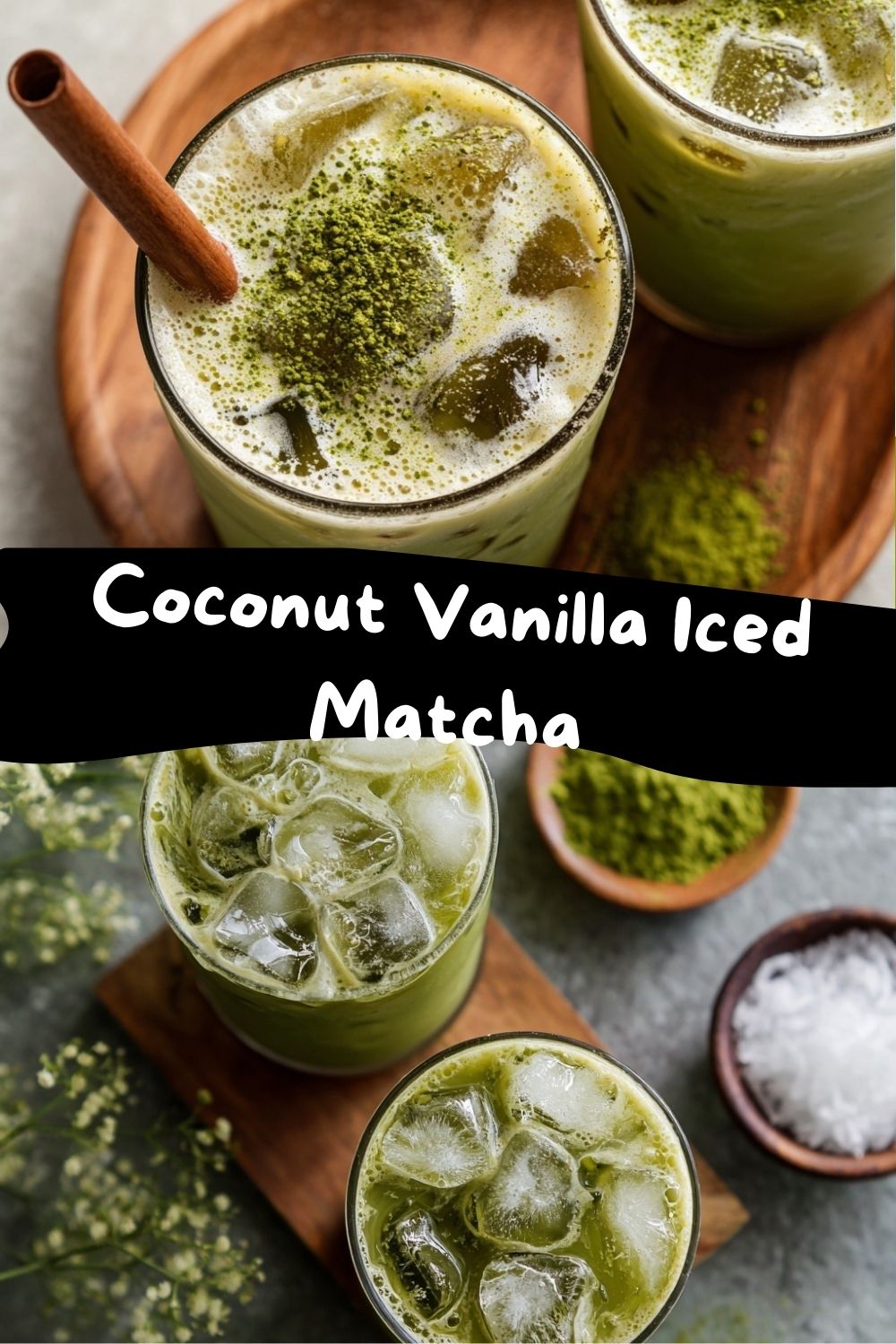 Coconut Vanilla Iced Matcha (Creamy & Refreshing) - The recipe mingle