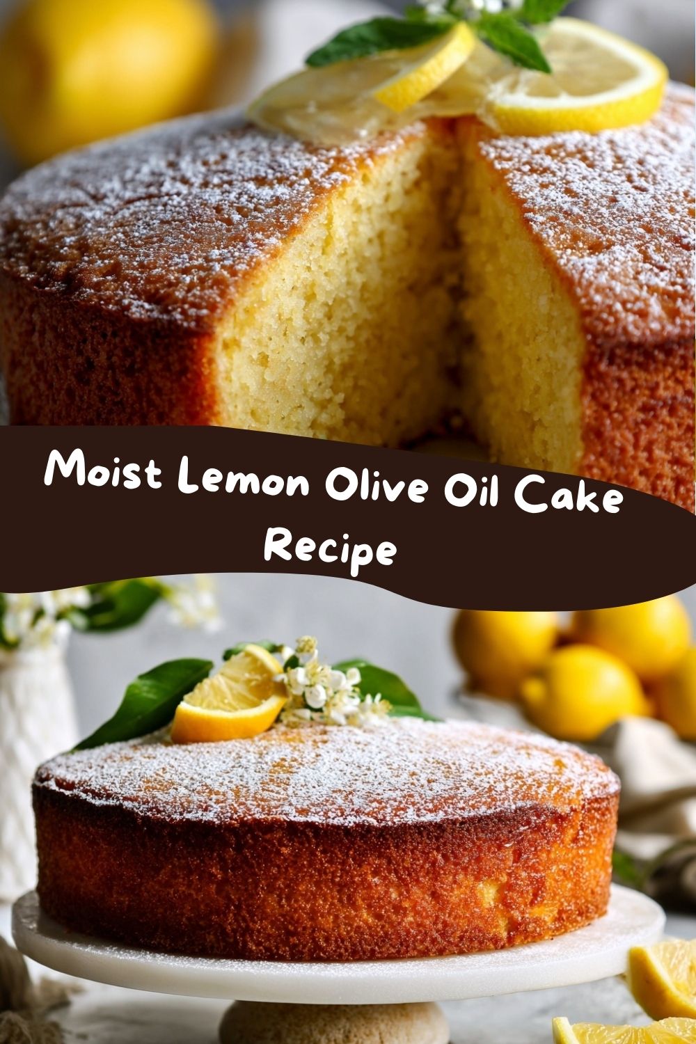 Moist Lemon Olive Oil Cake : Bright, Zesty & Simple to Make - The ...