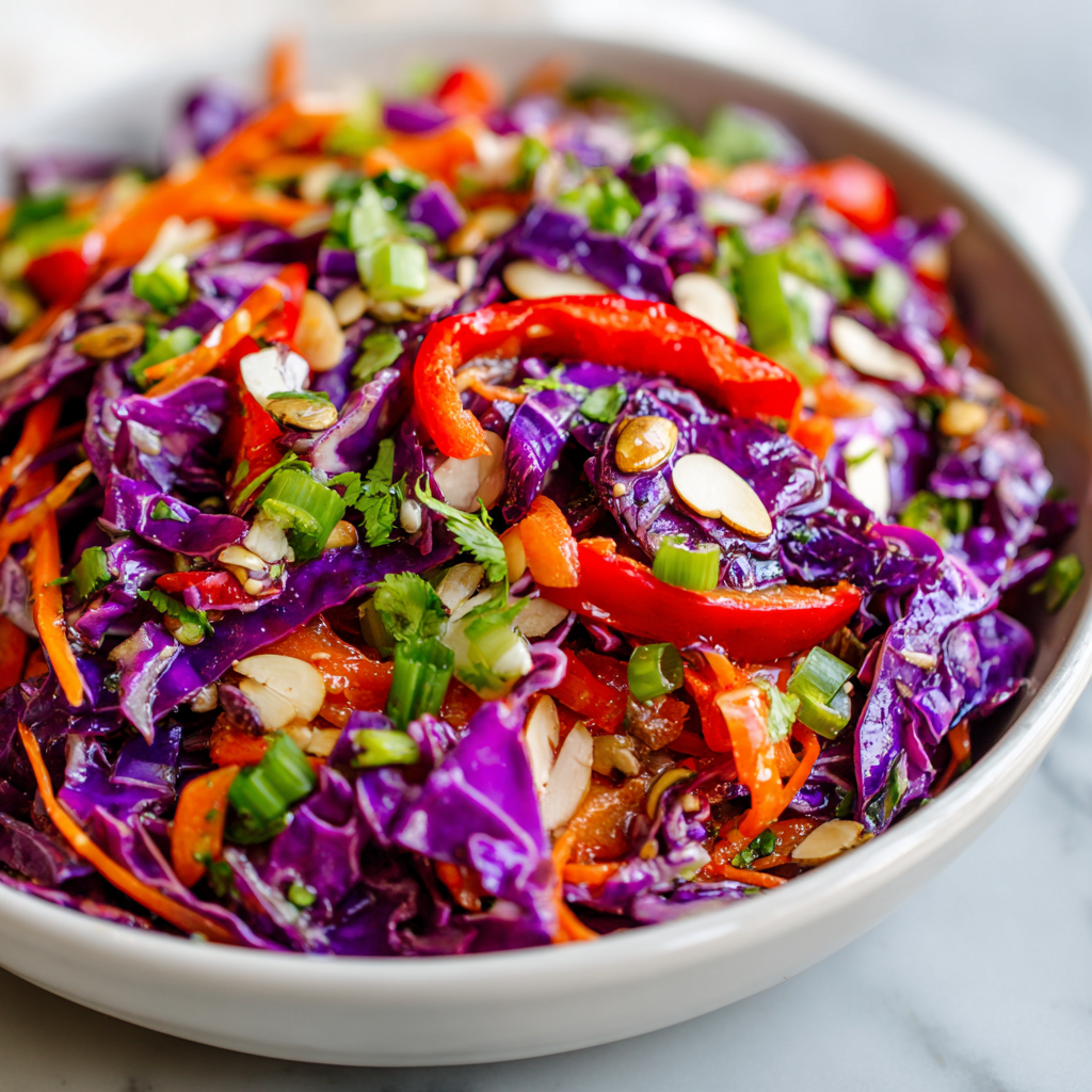 Purple Cabbage Salad : Crunchy, Colorful & Full of Flavor - The recipe ...