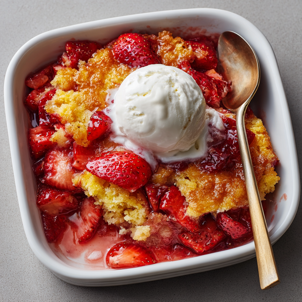 Fresh Strawberry Dump Cake : Easy, Juicy, and Perfectly Golden - The ...