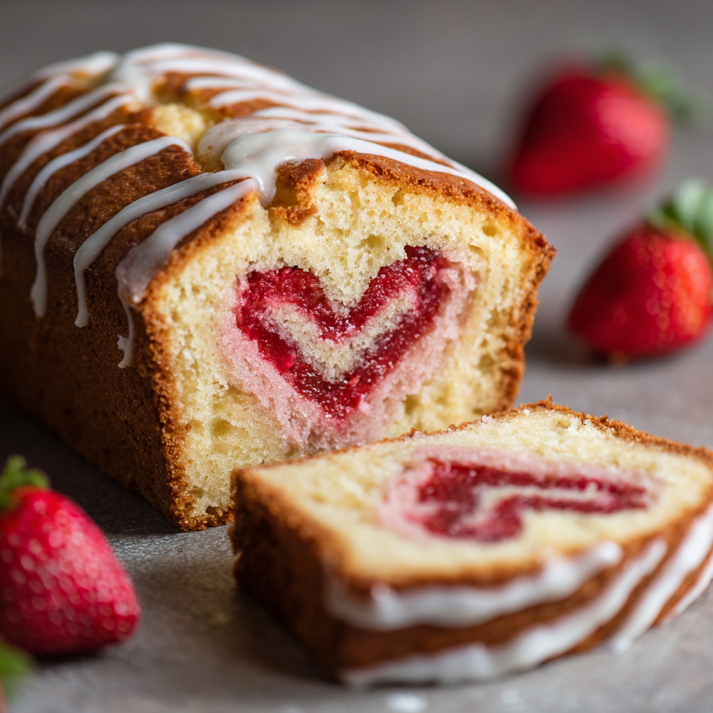 Hidden Heart Strawberry Pound Cake : Surprise Inside & Perfect for ...