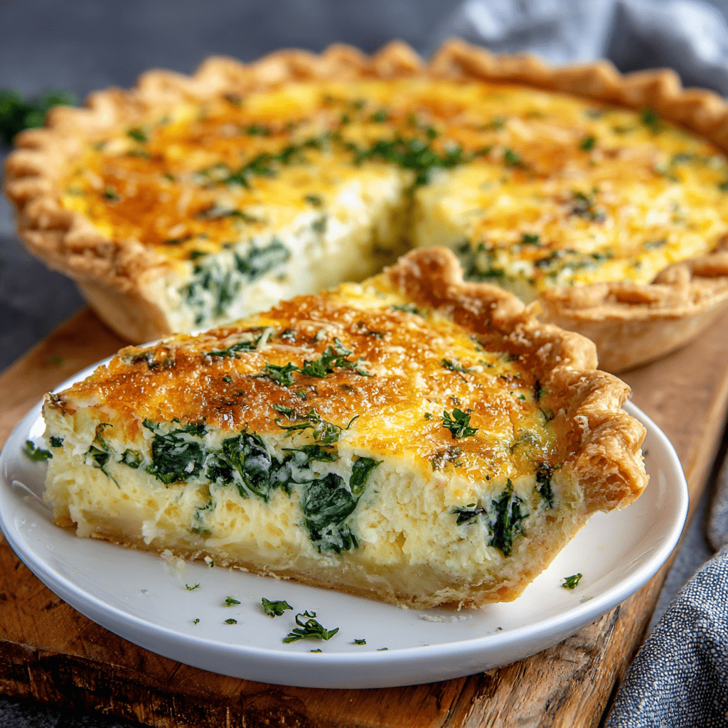 Easy Spinach & Cheese Quiche : Flaky, Savory & Perfect Anytime - The ...