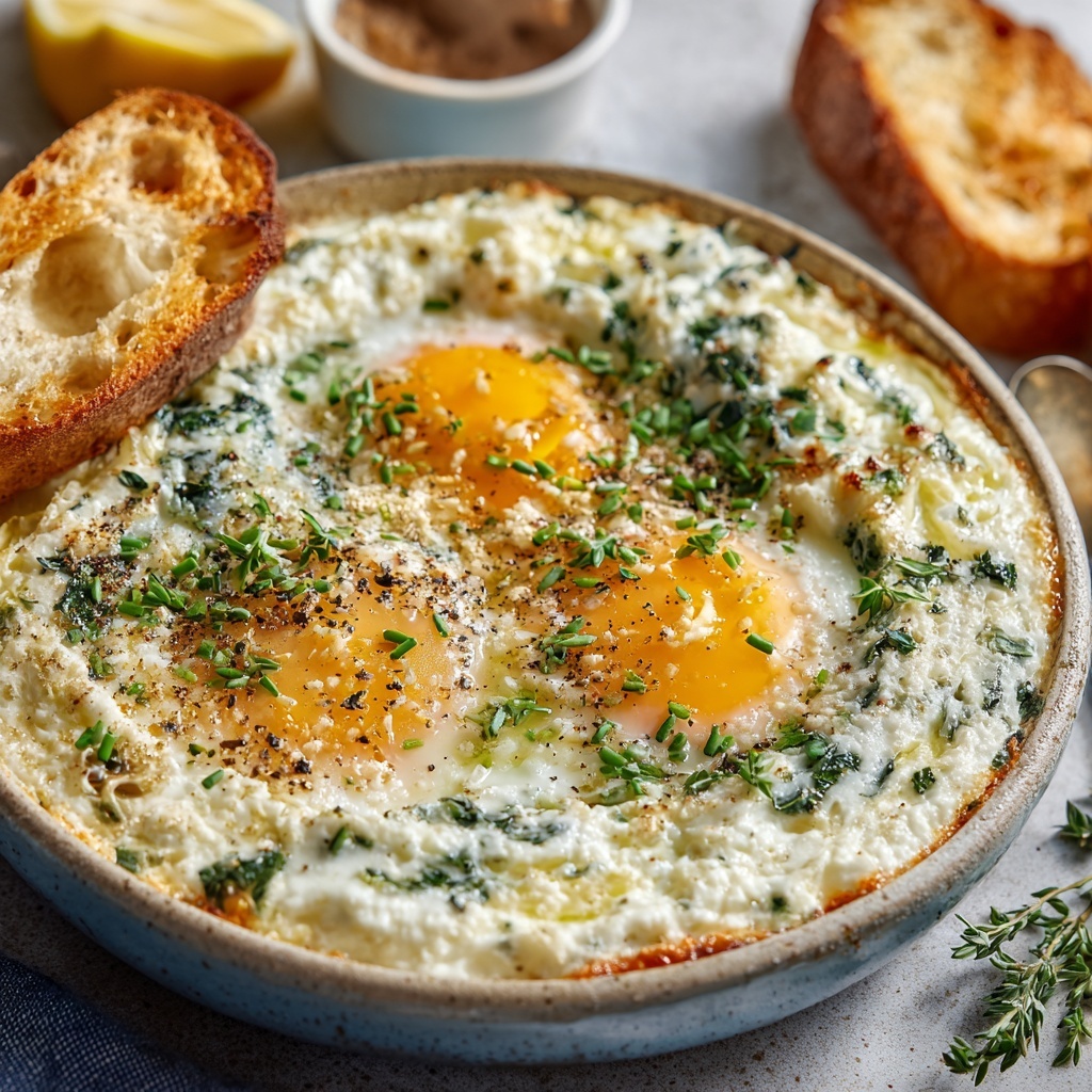 Baked Ricotta Egg Dish : Fluffy, Herby, and Brunch-Perfect - The recipe ...